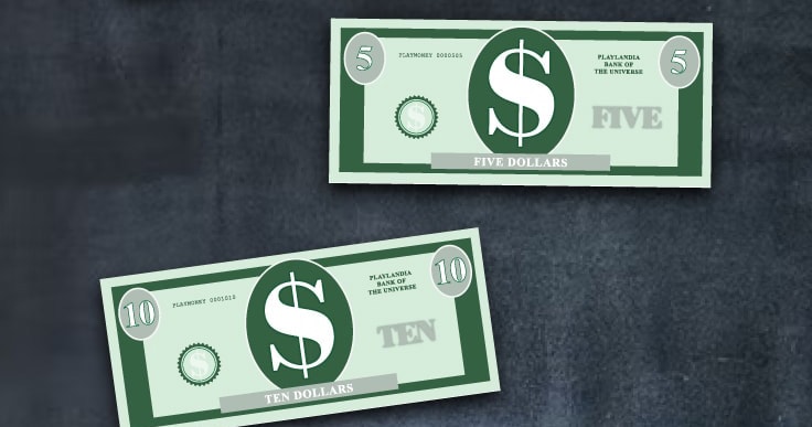 Printable Blank Play Money
