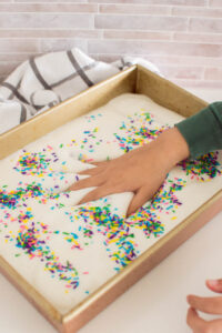Edible Foam Sensory Bin - Messy Momma Crafts