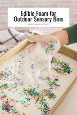 Edible Foam Sensory Bin - Messy Momma Crafts