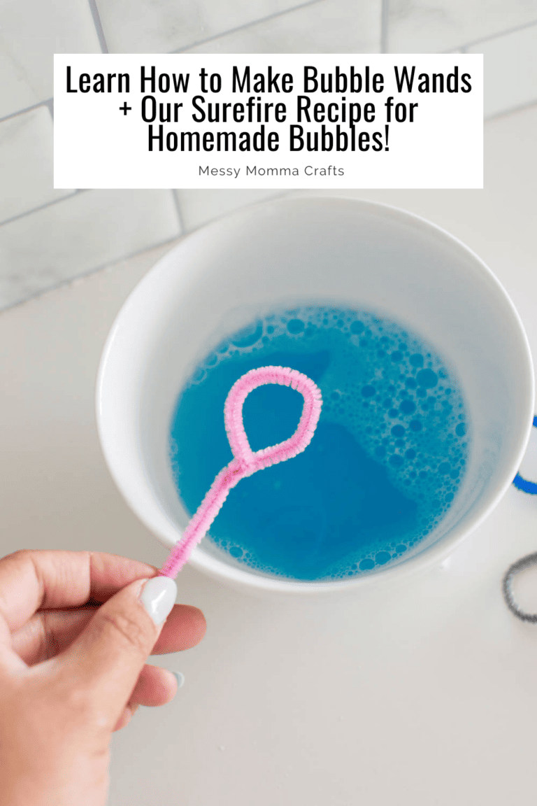 Homemade Bubble Wand - Messy Momma Crafts