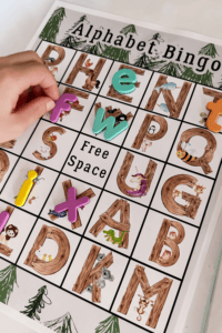 Alphabet Magnet Match Bingo Printable - Messy Momma Crafts
