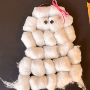 Easy Cotton Ball Ghost - Messy Momma Crafts