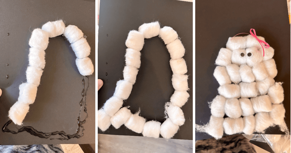 Easy Cotton Ball Ghost Messy Momma Crafts