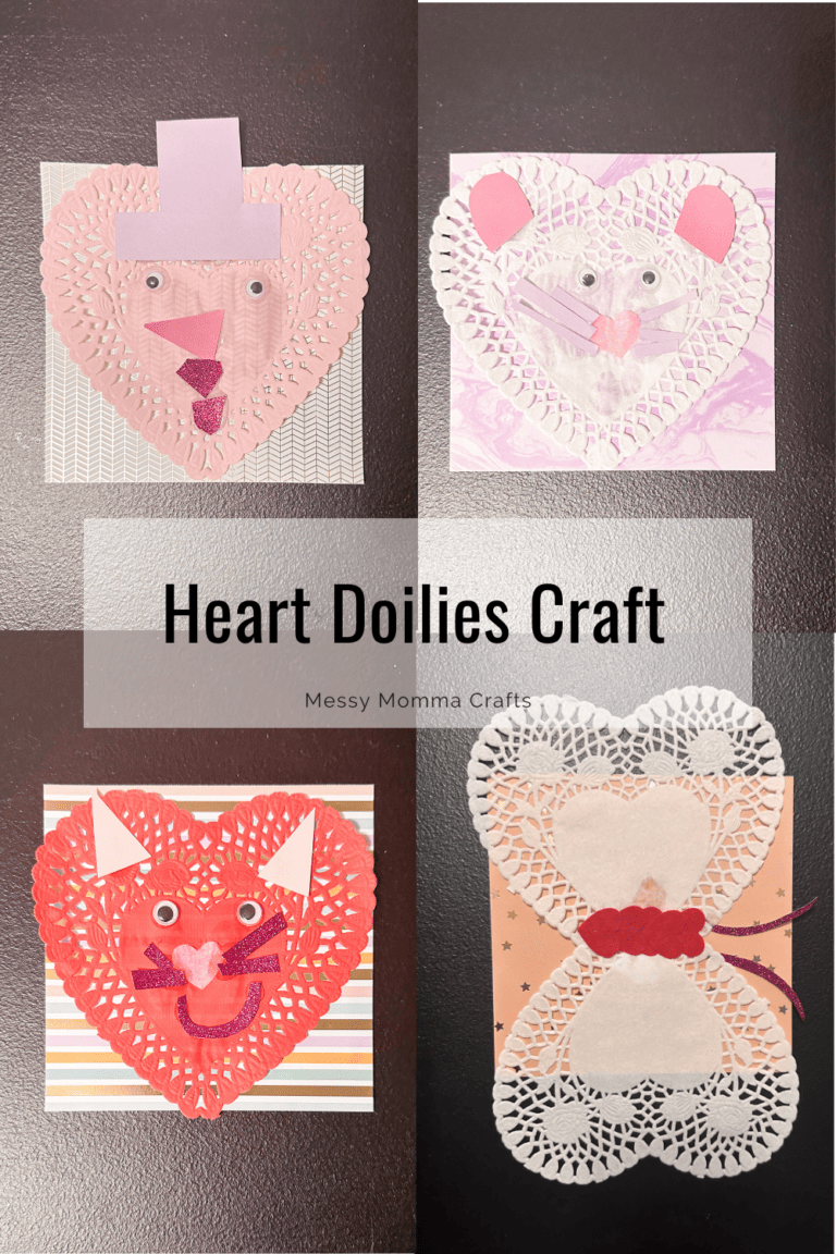 Heart Doilies Craft - Messy Momma Crafts